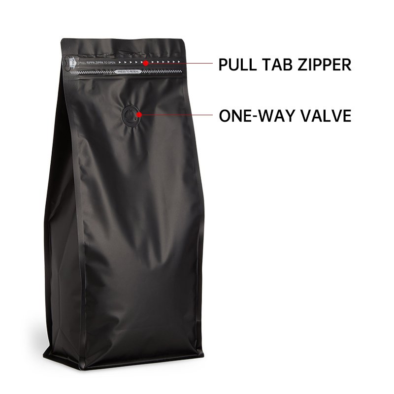 Kraft flat bottom stand up pouch